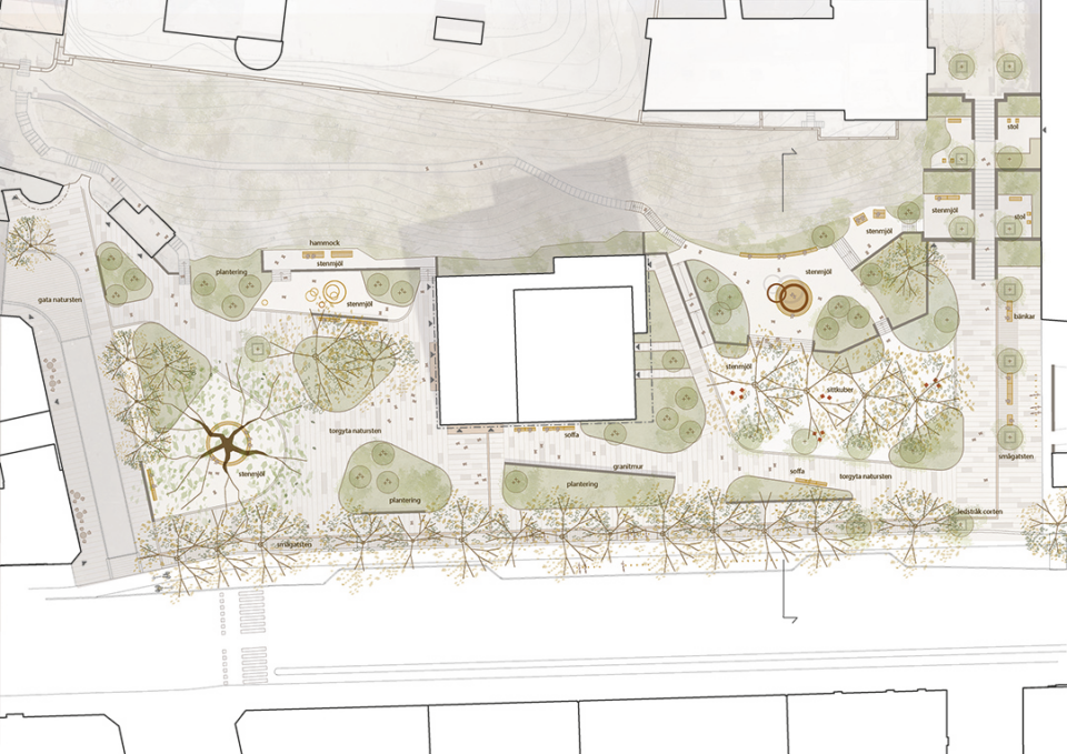 Stigbergsparken vid station Sofia - Nyréns Arkitektkontor